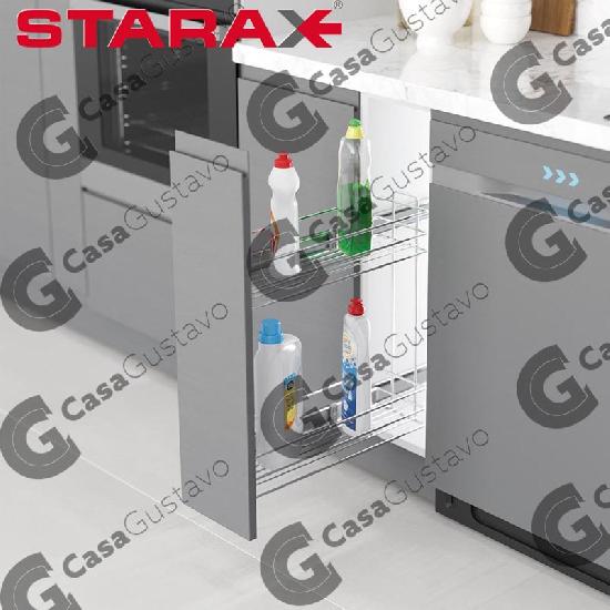 Starax canasto 2 niveles mod. 20 cromado 9350255 - Casa Gustavo